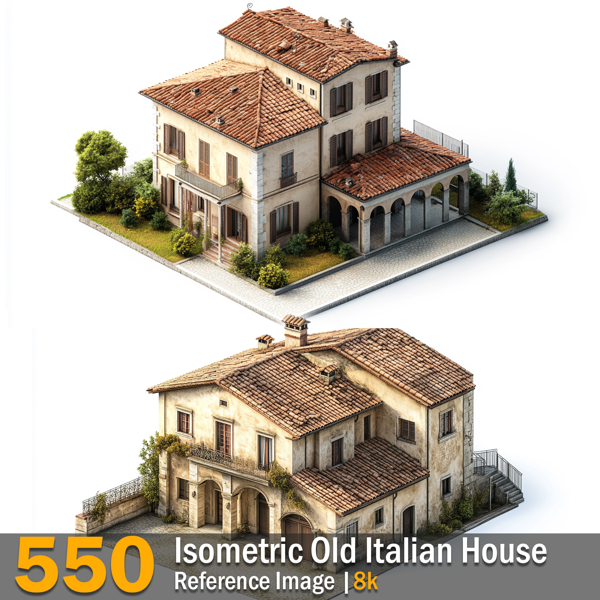 Texture Old Italian Villas