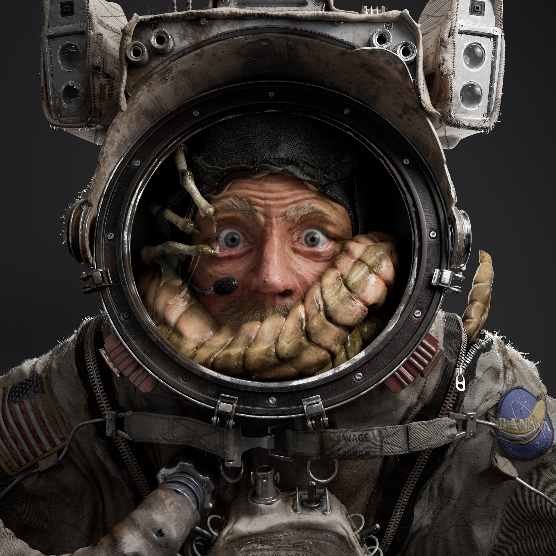 ArtStation - Astronaut bust - Adam Savage tribute