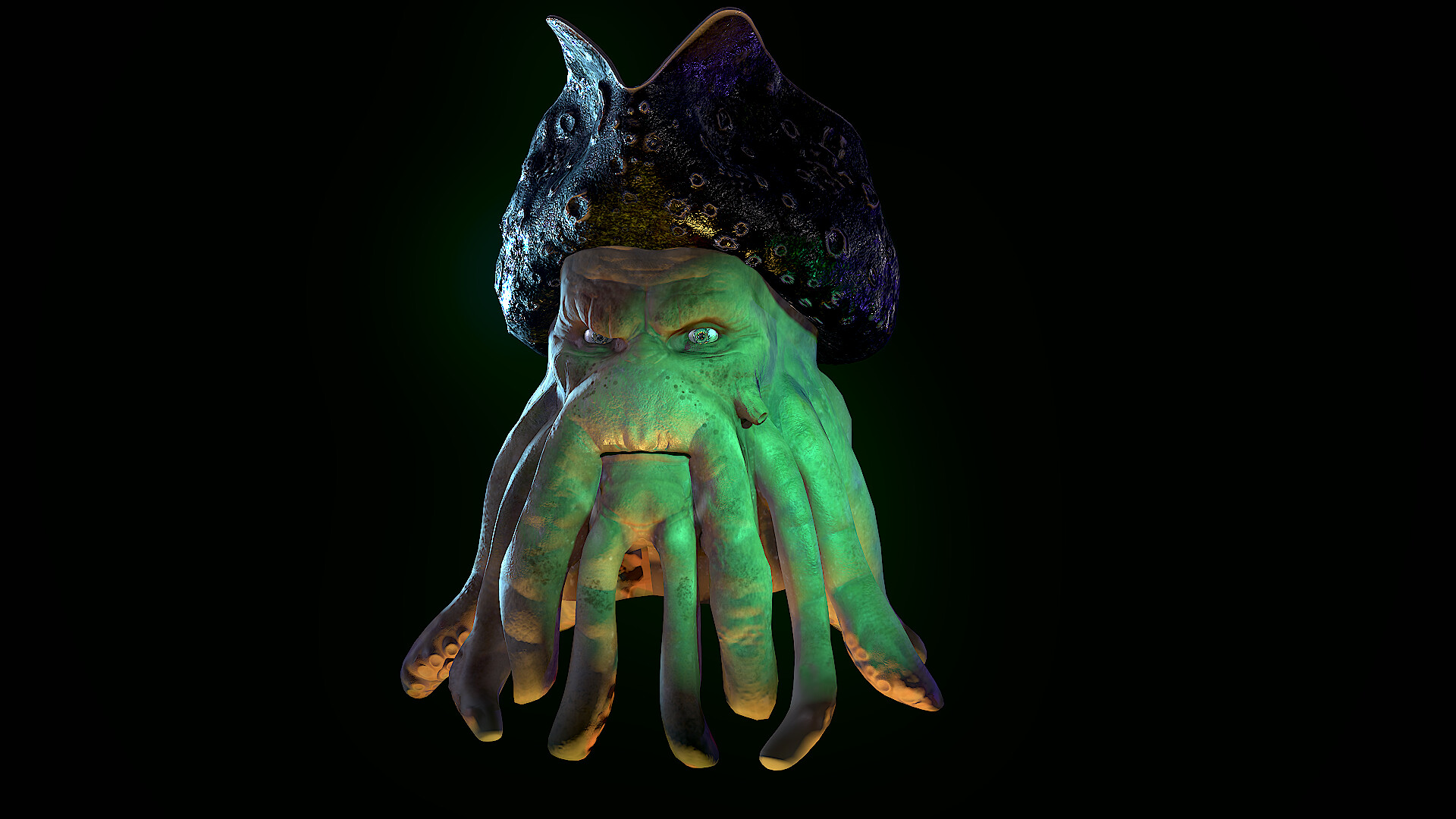 ArtStation - Davy Jones head