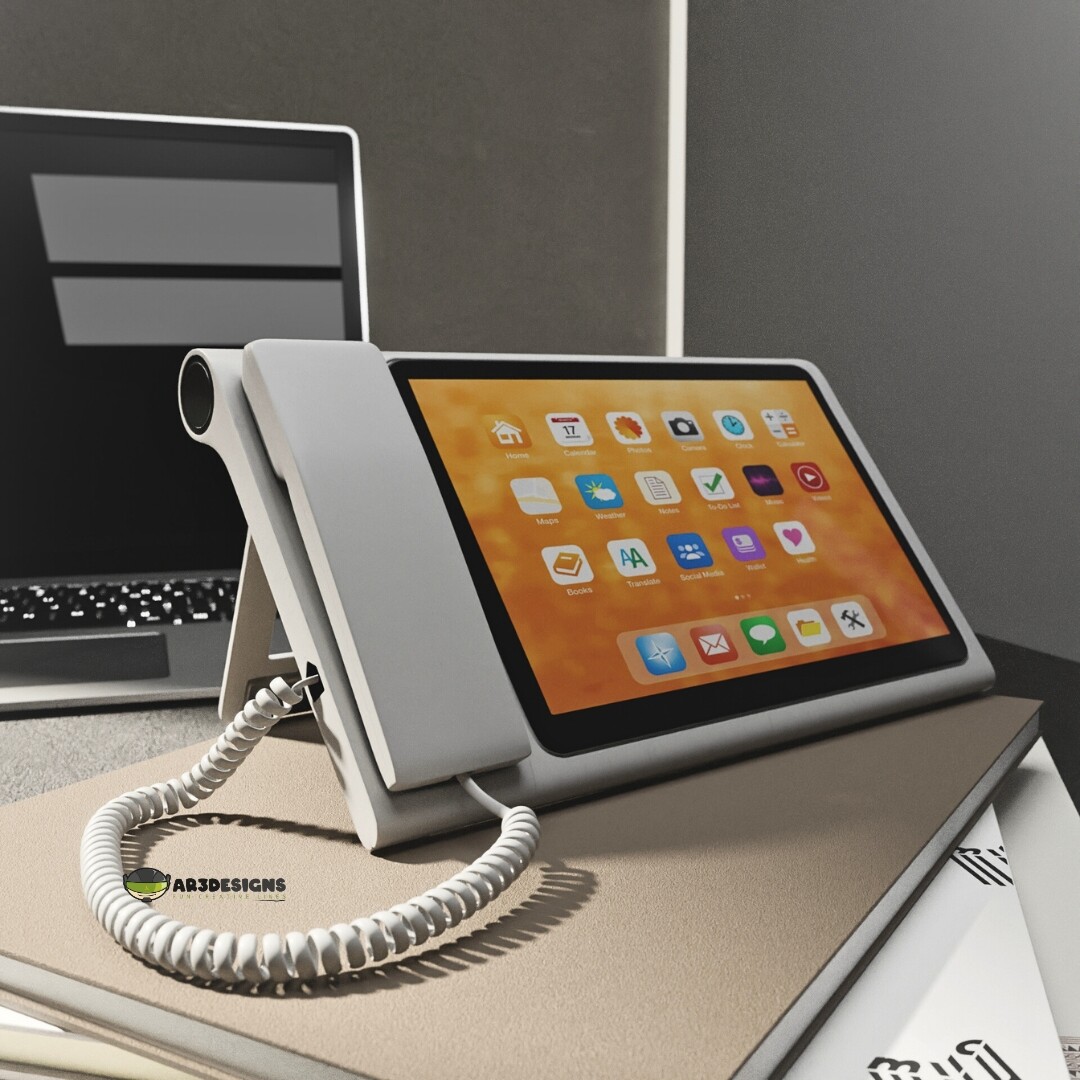 ArtStation - Smart Video Desk Phone 3D Model Asset