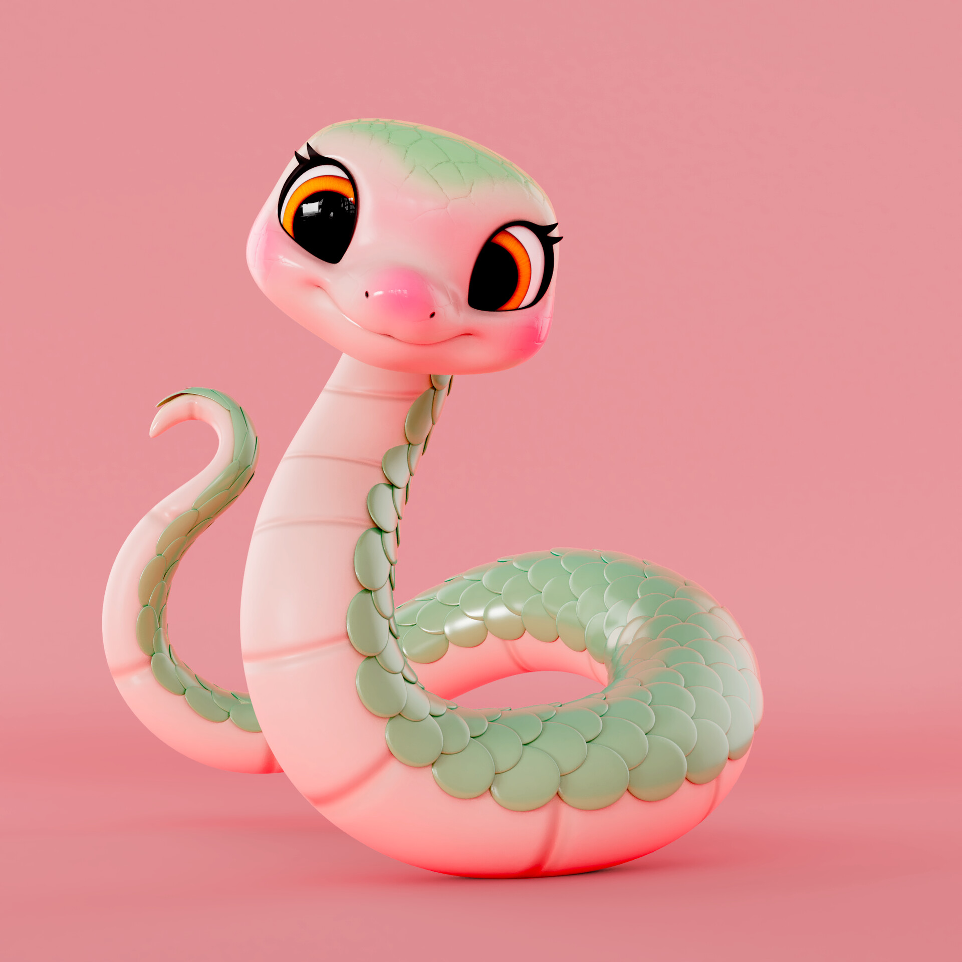ArtStation - 3D Snake Cartoon