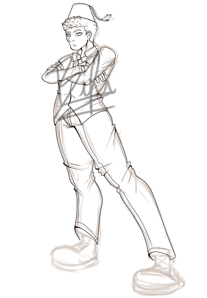 Bifi - Reddit full body commission - Fez