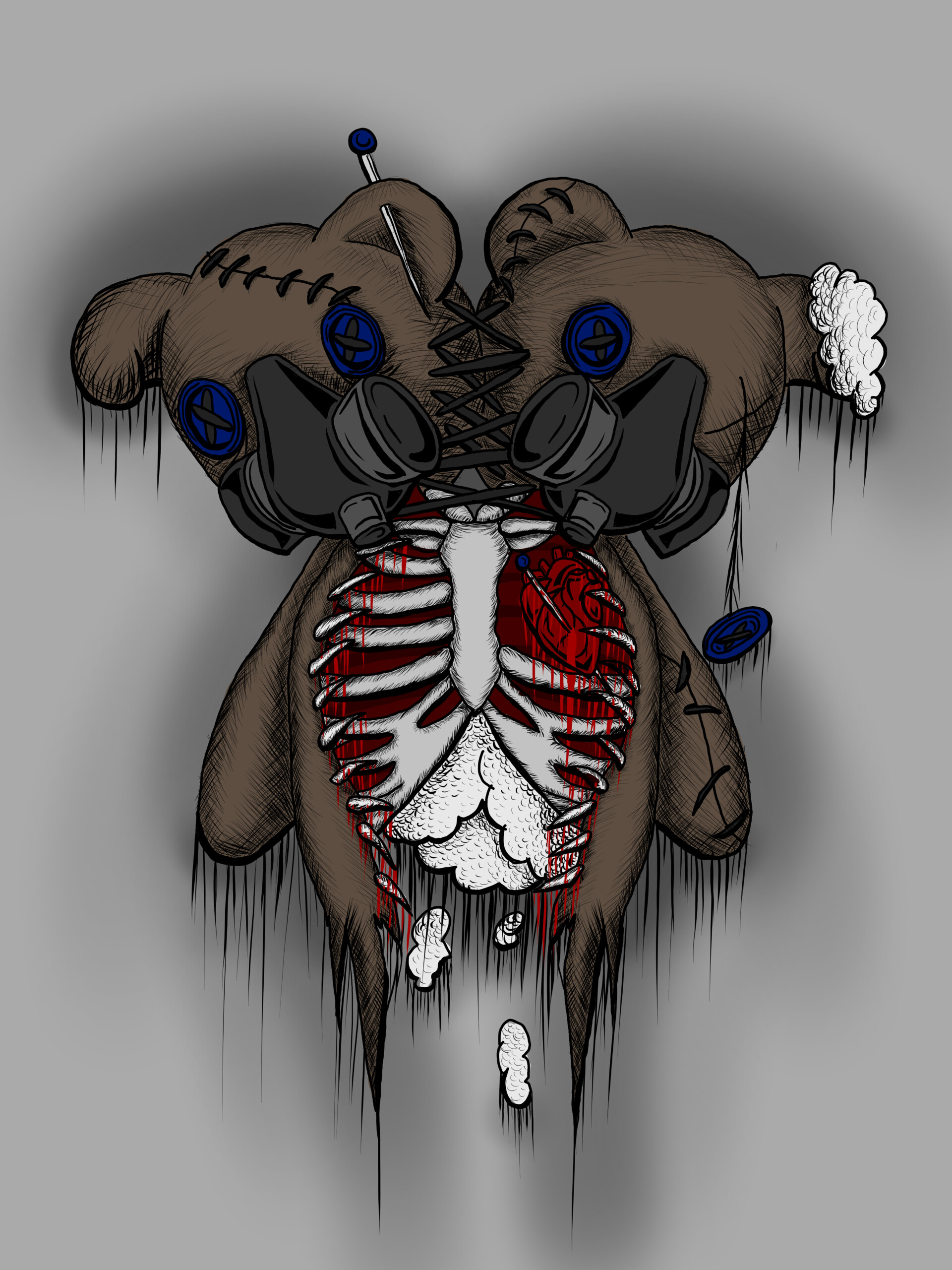 ArtStation - Creepy teddy bear