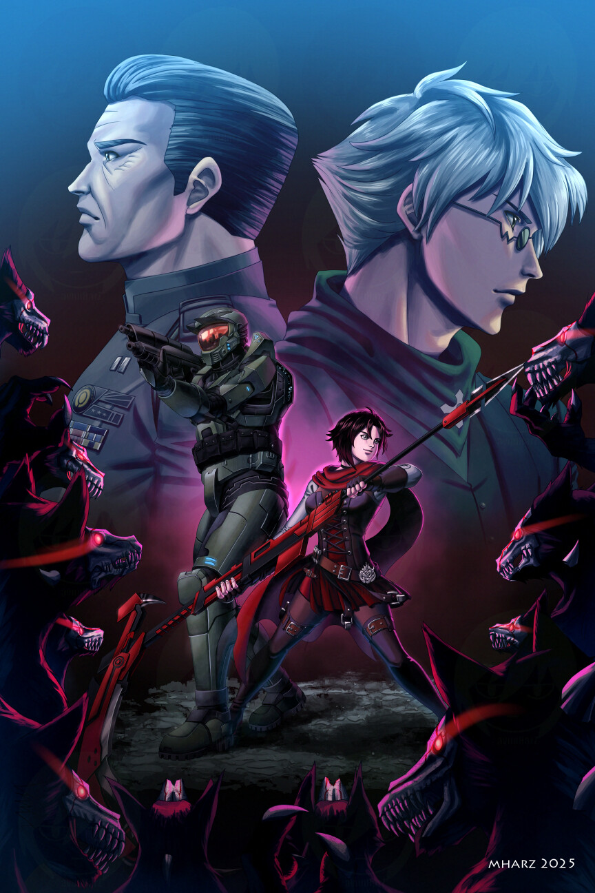 ArtStation - RWBY x Halo: CE crossover