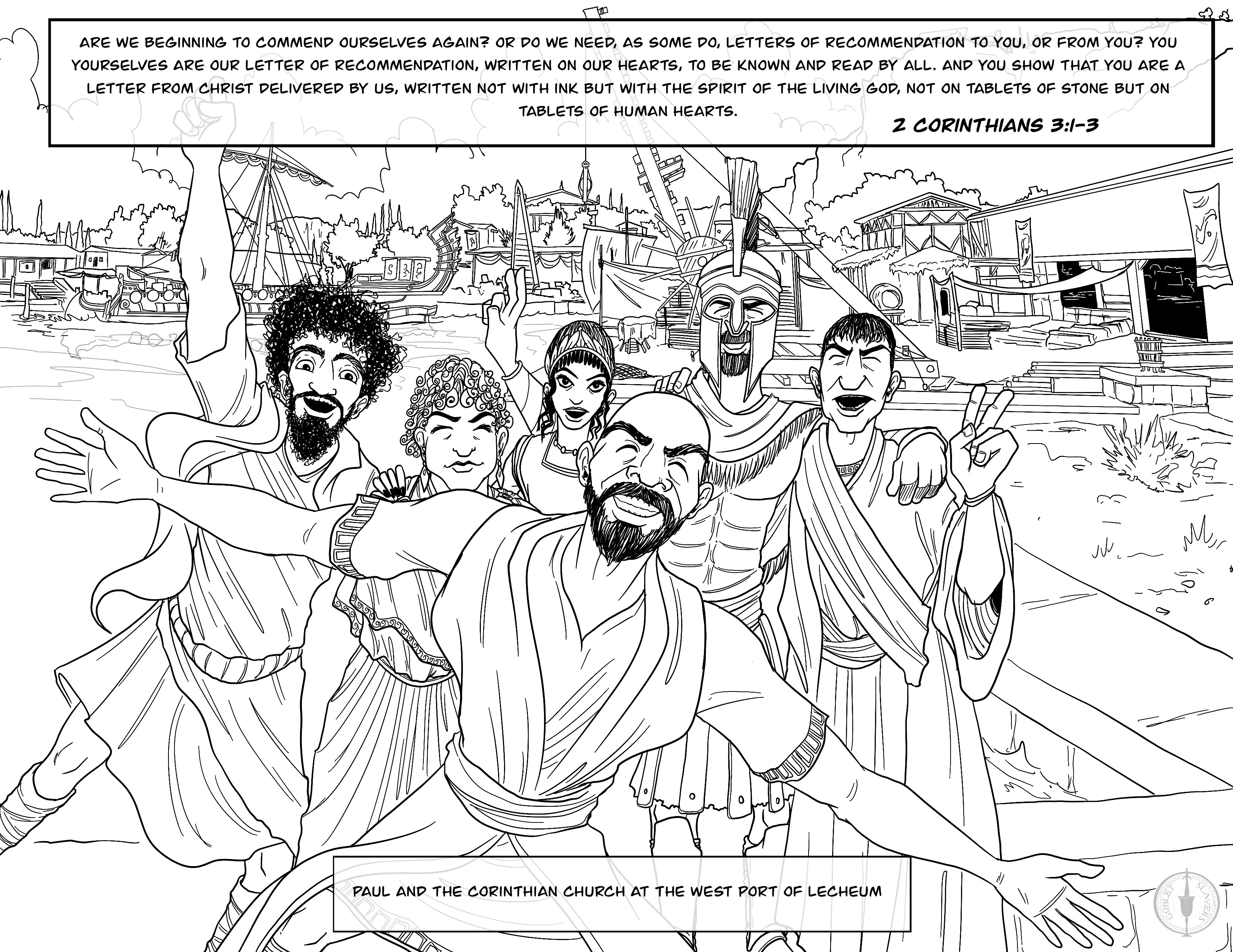 coloring pages paul letters