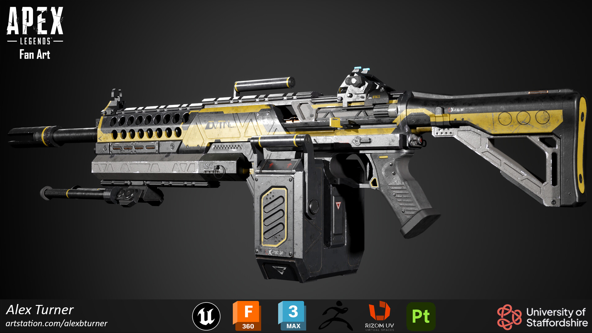 Alex Turner - Apex Legends - Devotion LMG Fan Art