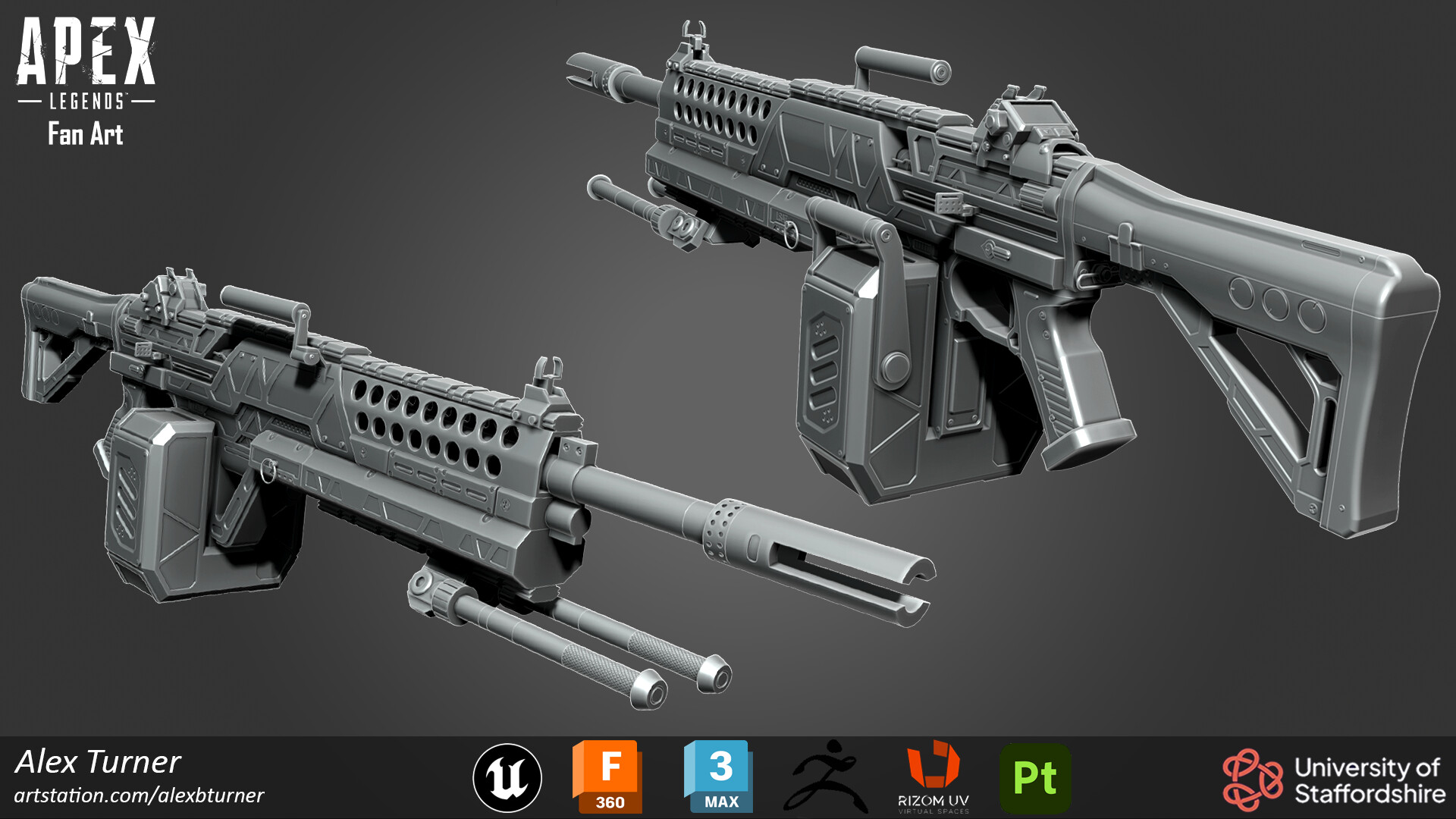 Alex Turner - Apex Legends - Devotion LMG Fan Art