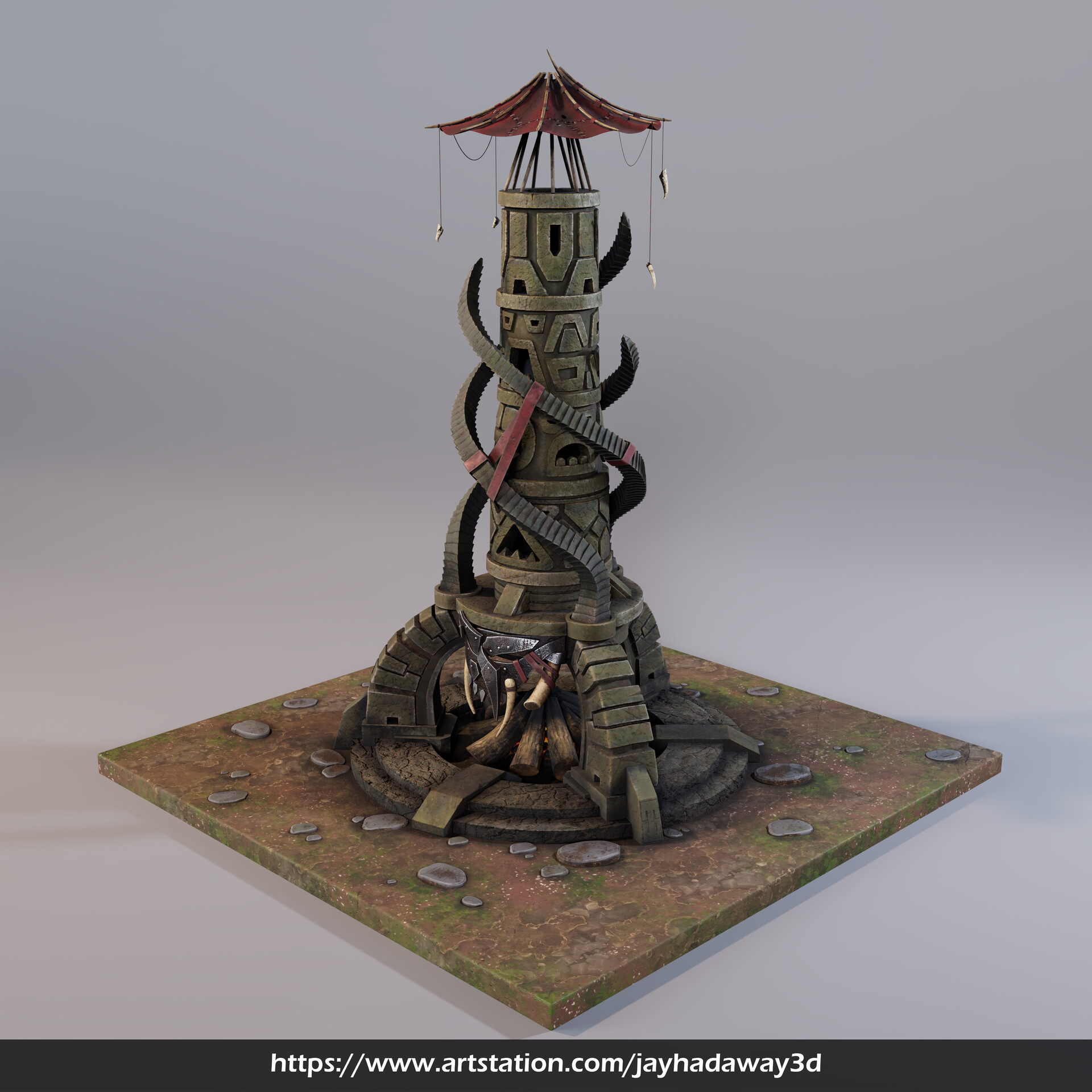 ArtStation - Ogre Fire Pit