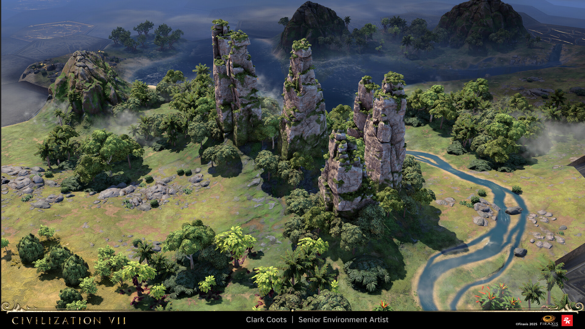 Clark Coots - Civilization 7 Terrain Assets