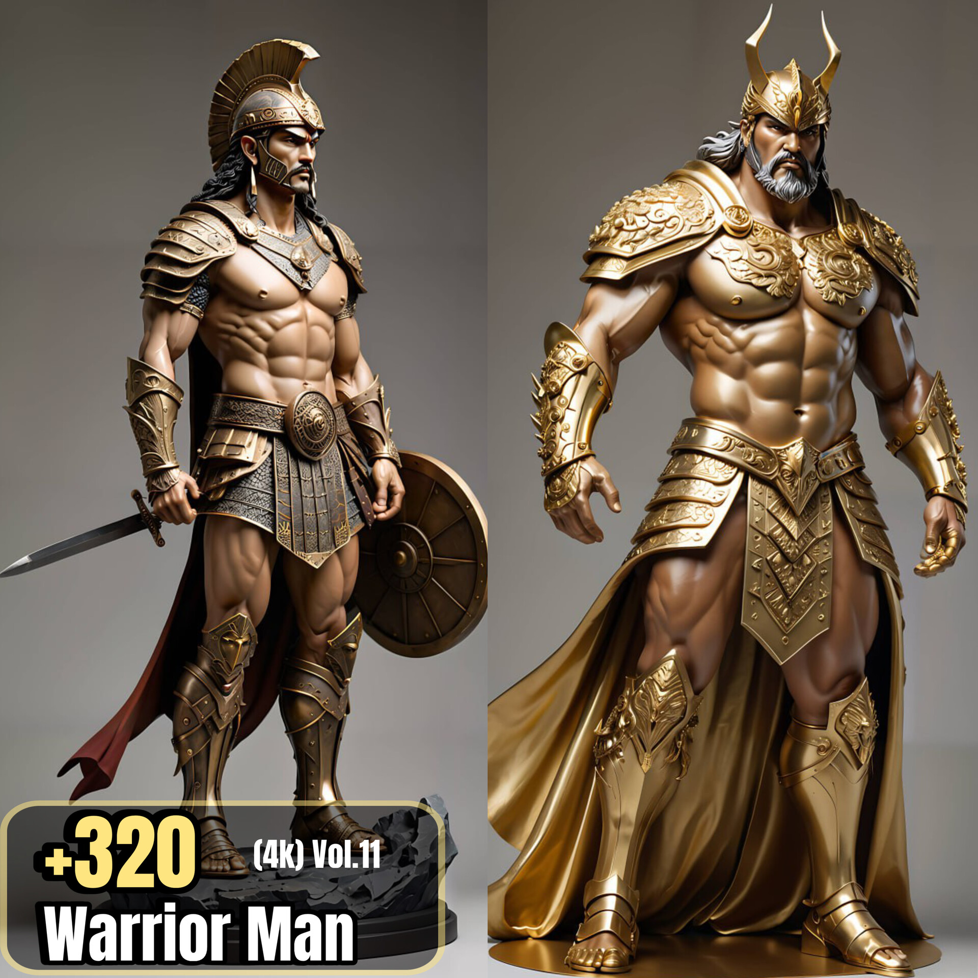 ArtStation - +320 Warrior Man Character Concept(4k)