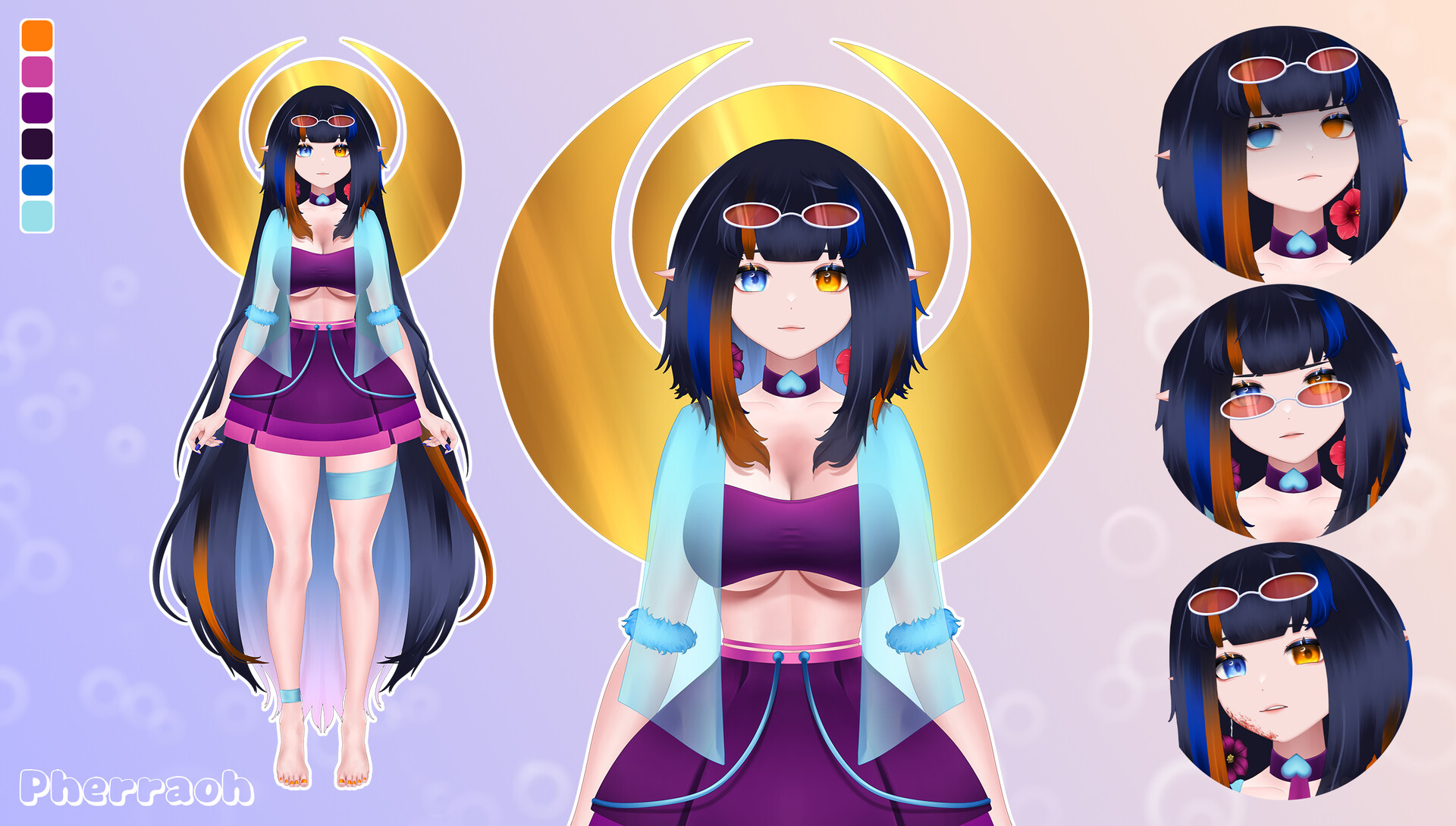 ArtStation - Pherraoh - Display + Live2D Rig