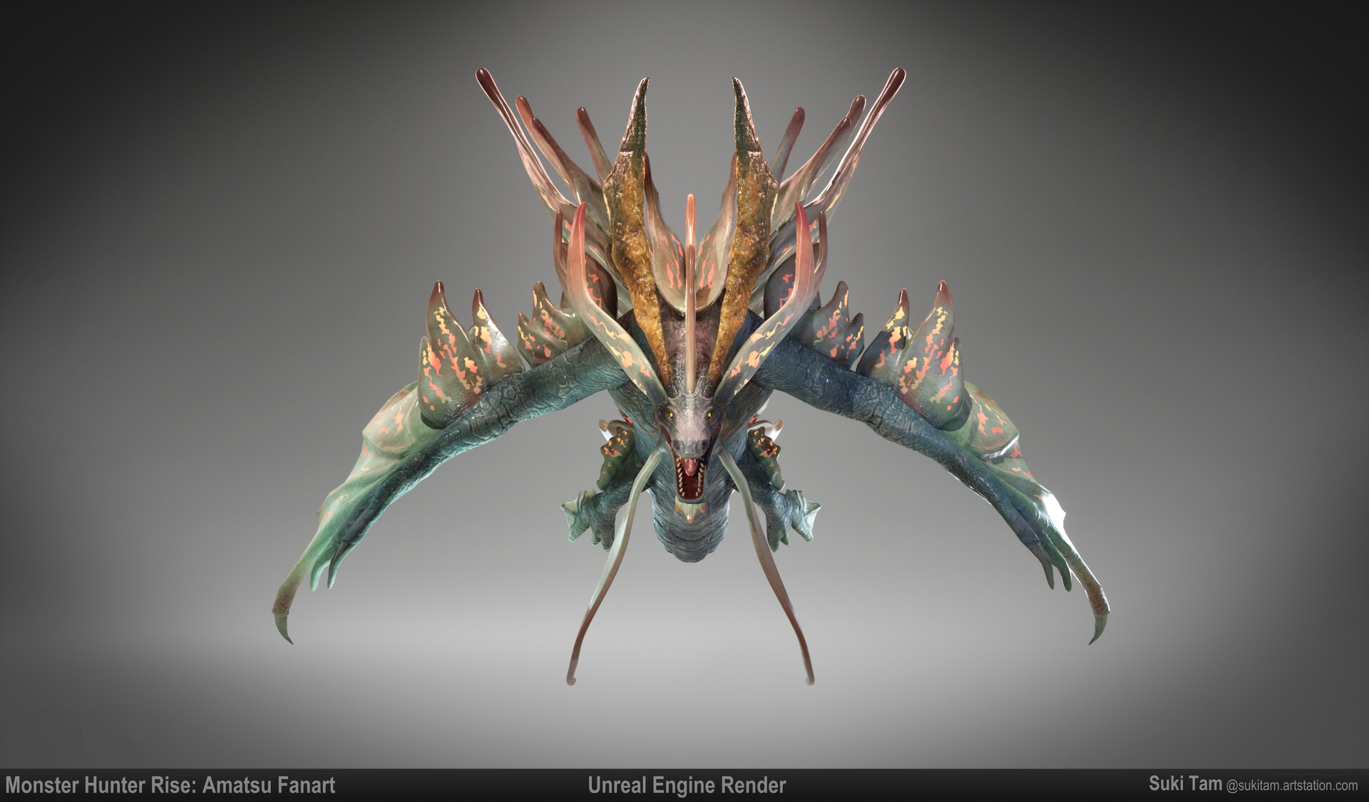 Suki Tam - Monster Hunter Rise: Amatsu Fan Art