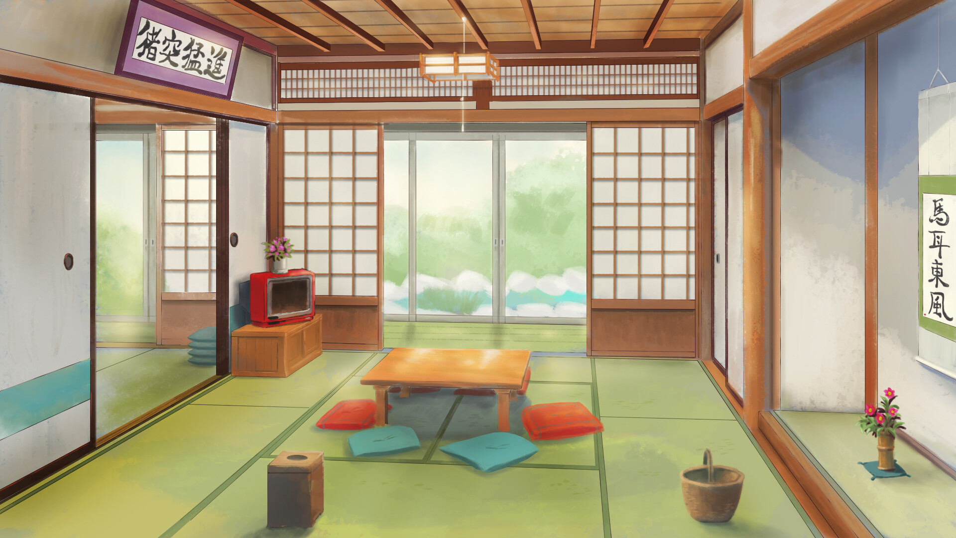 ArtStation - Dojo Tendo - Ranma 1/2 Remake Scene - from Kusanagi Studio