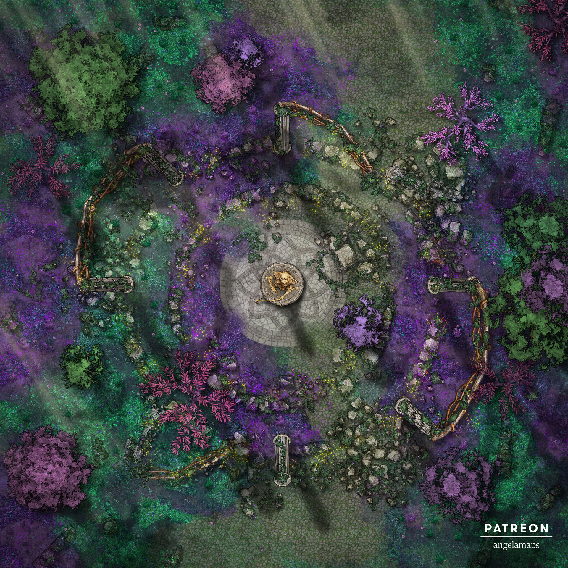 ArtStation - Elven Lands Battle Map