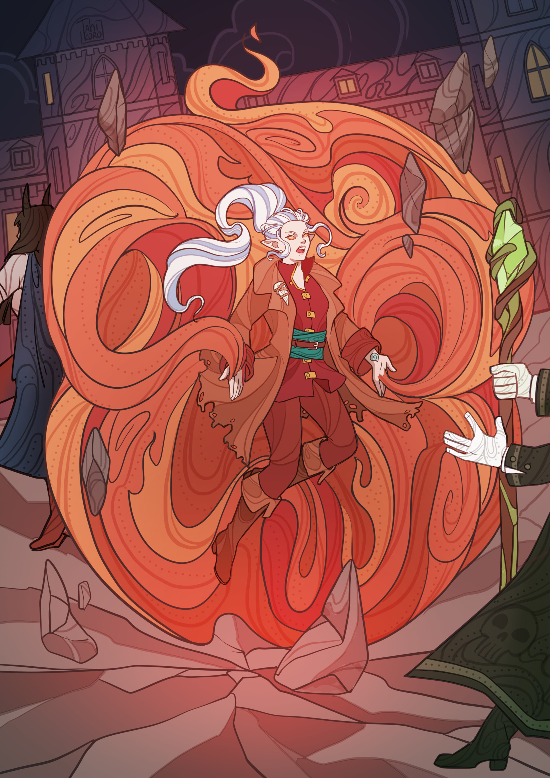 ArtStation - Greenel the phoenix