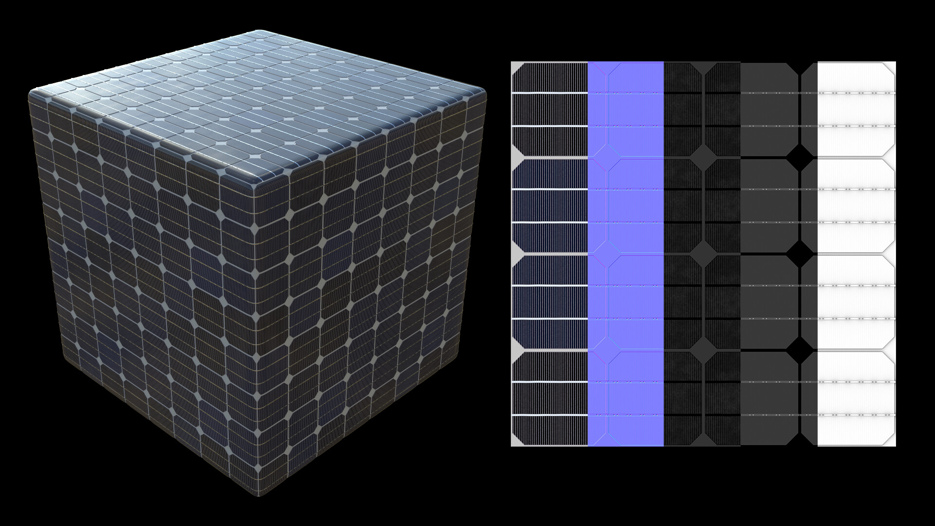 solar panel texture 4k