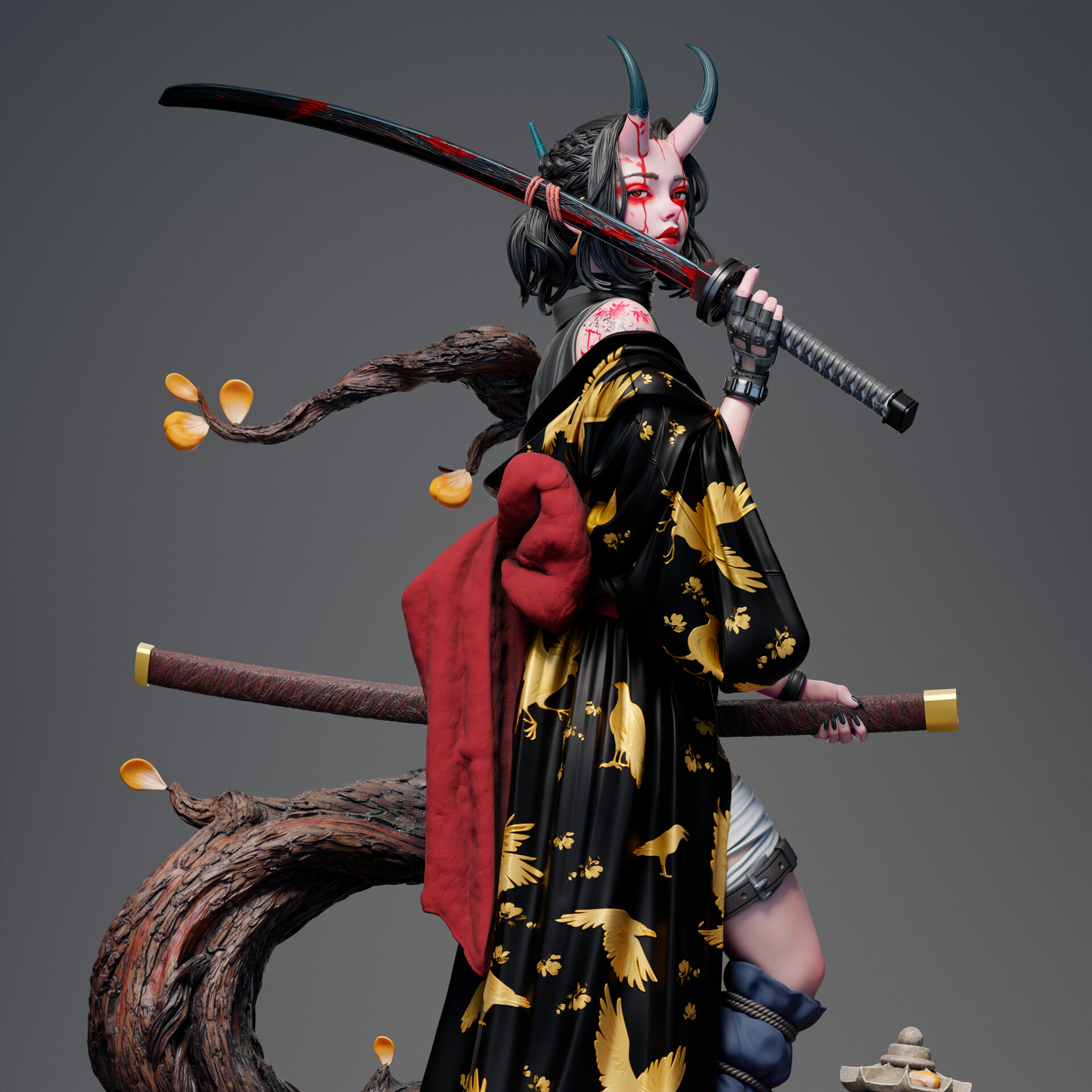 ArtStation - Oni Samurai