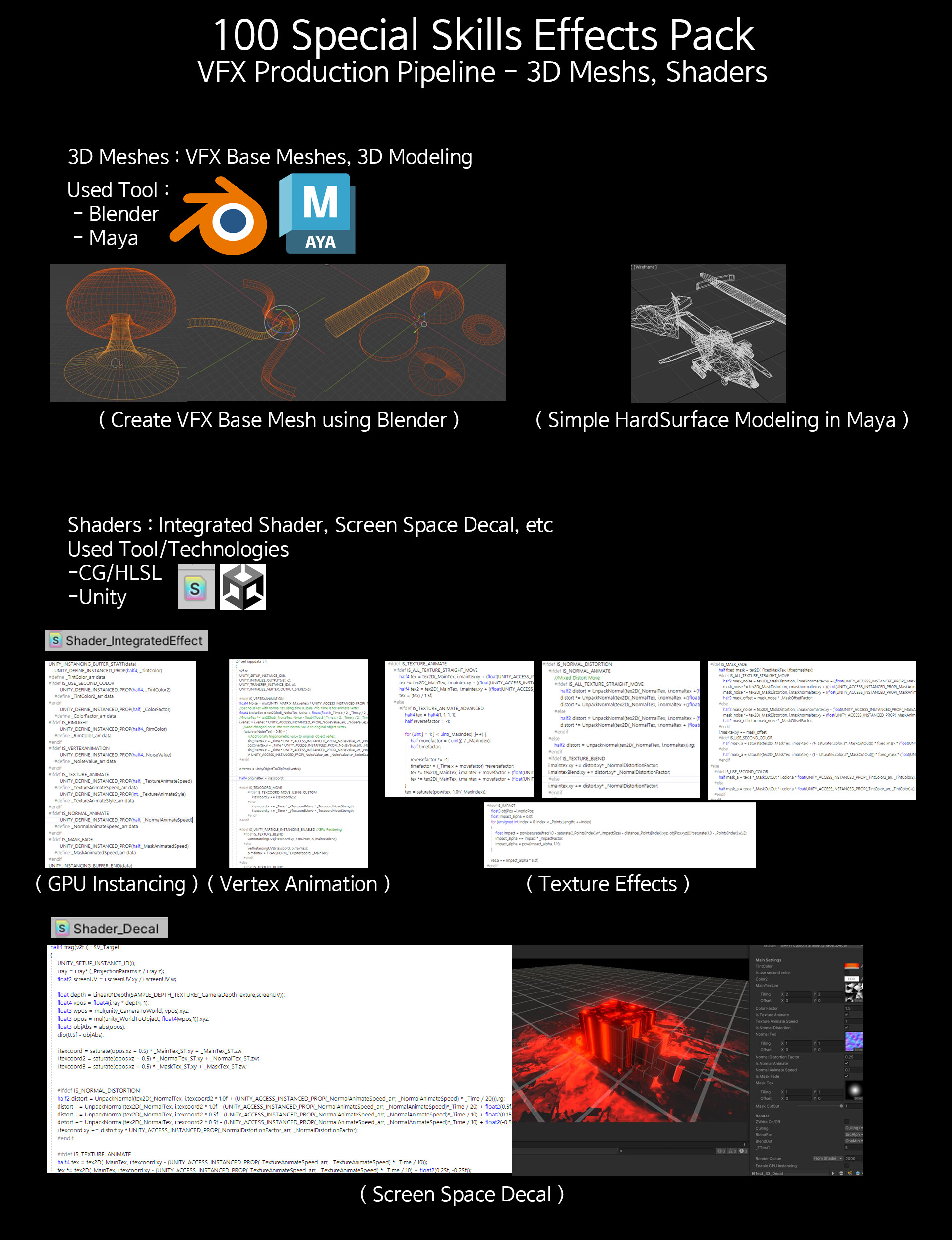 Minseok Hong - [VFX] 100 Special Skills Effects Pack