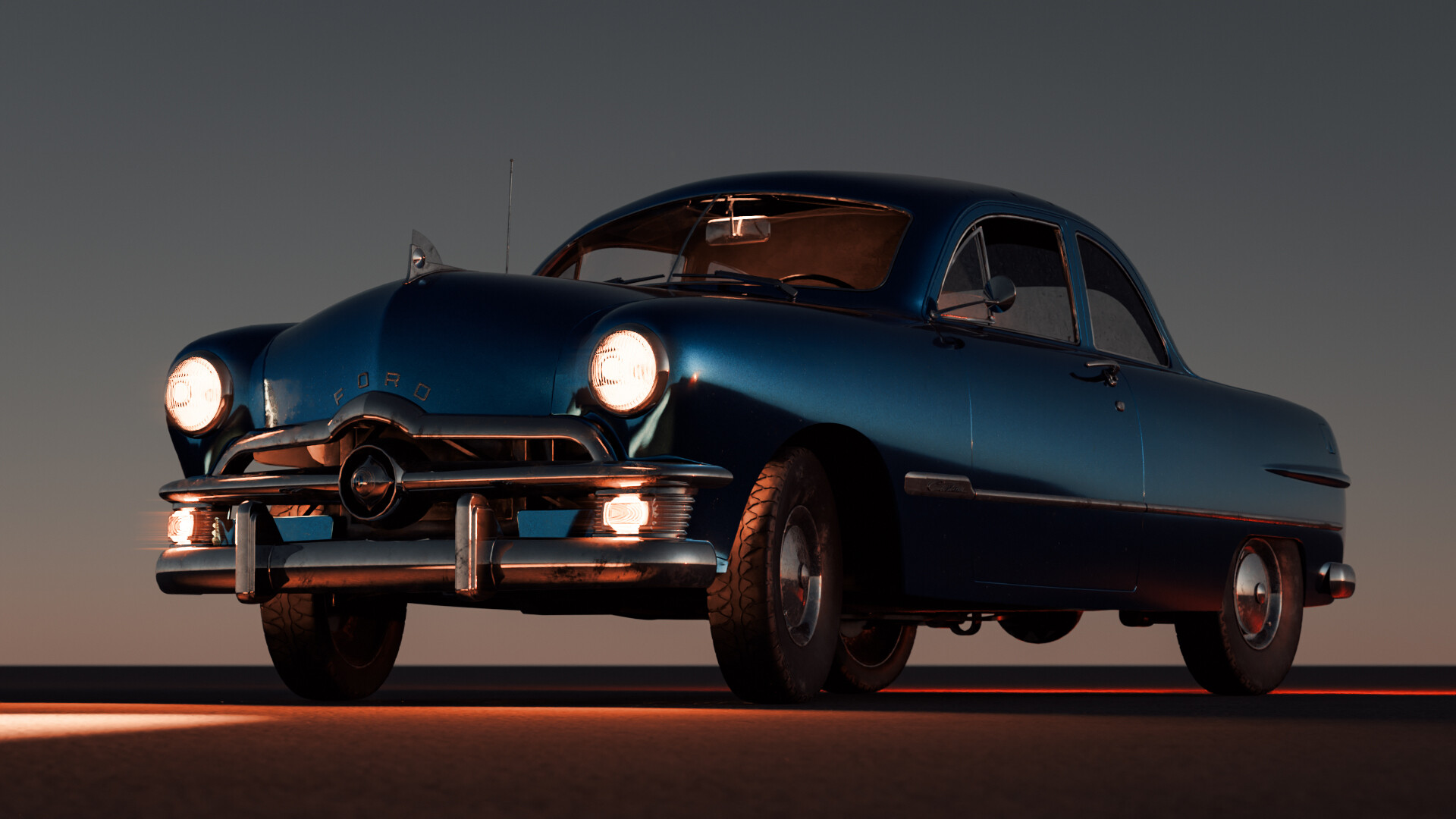 ArtStation - Ford Custom 1949