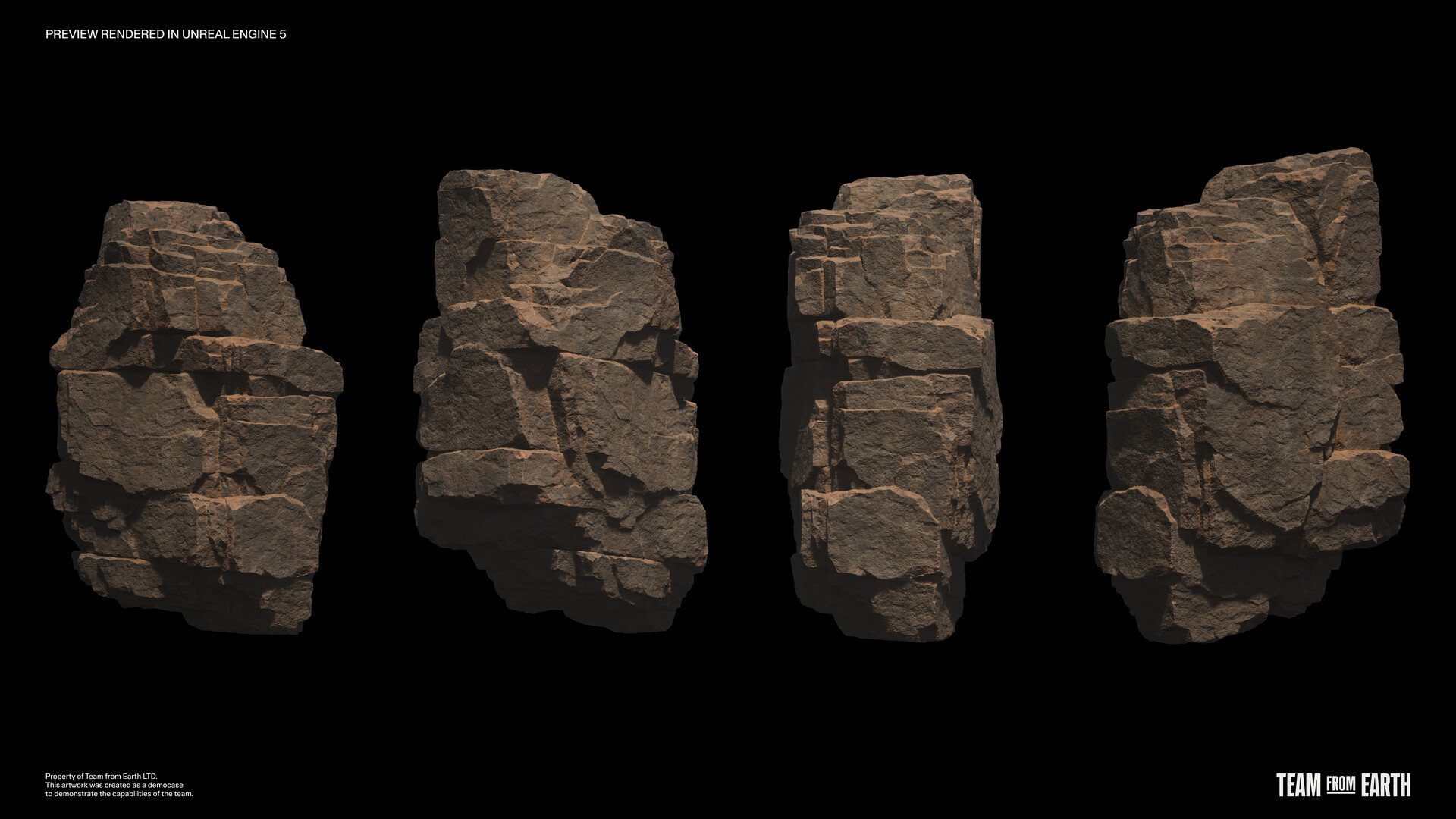 TEAM FROM EARTH - Modular Granite & Sandstone Rock Assets for Unreal Engine 5 with Nanite – 3D ...