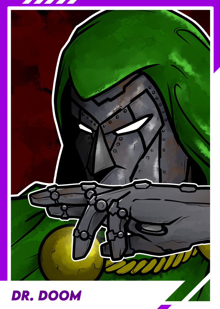 ArtStation - Dr. Doom Custom Trading Card