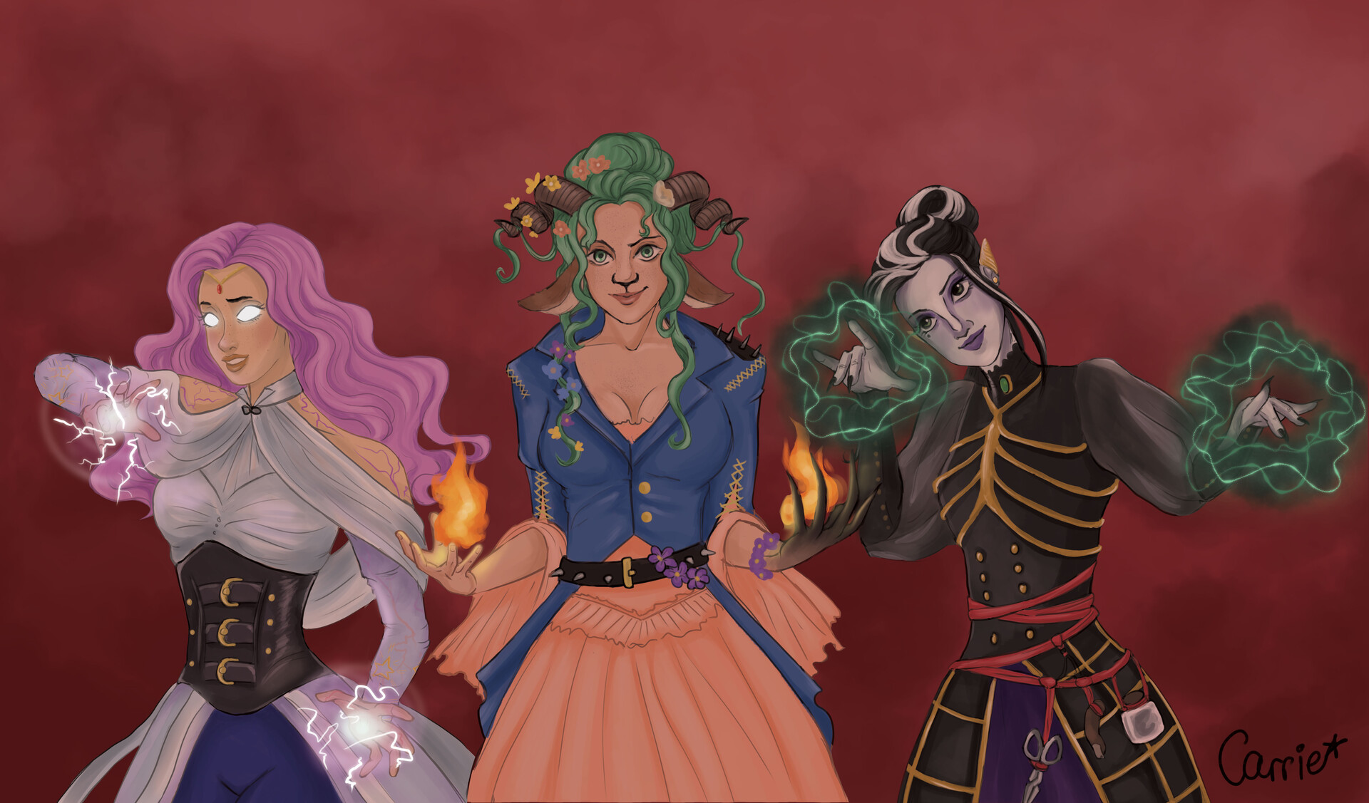 ArtStation - Bells Hells Witches fanart