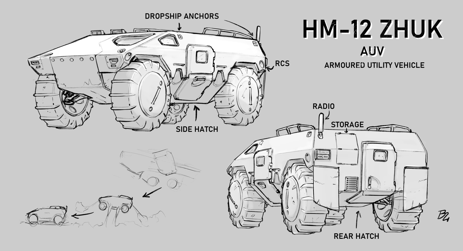 ArtStation - MRAP HM-12 Zhuk