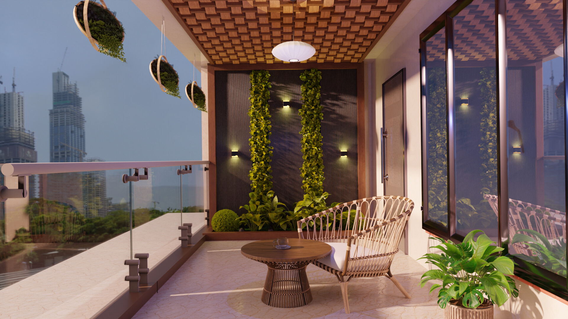 ArtStation - Modern Villa-Balcony Design