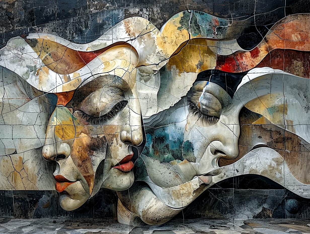 ArtStation - Faces on a wall