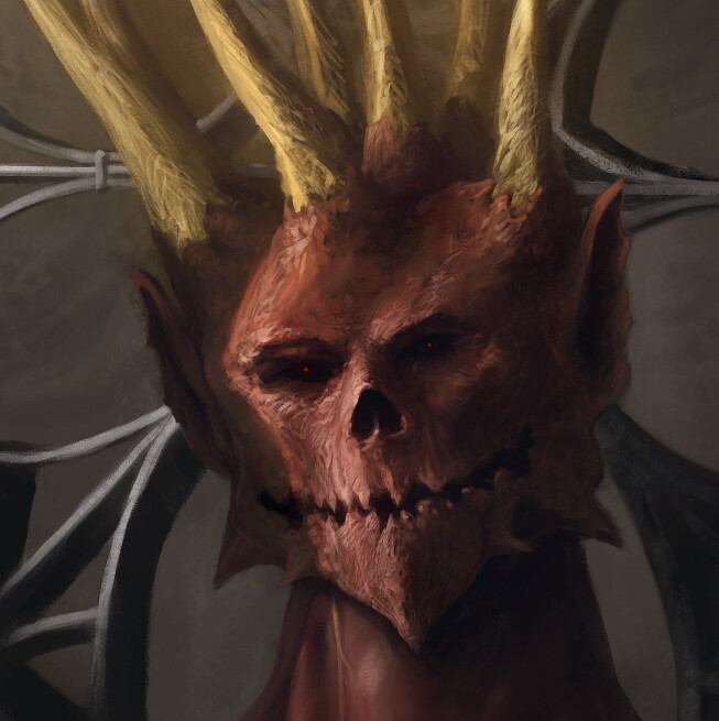 demon face concept art