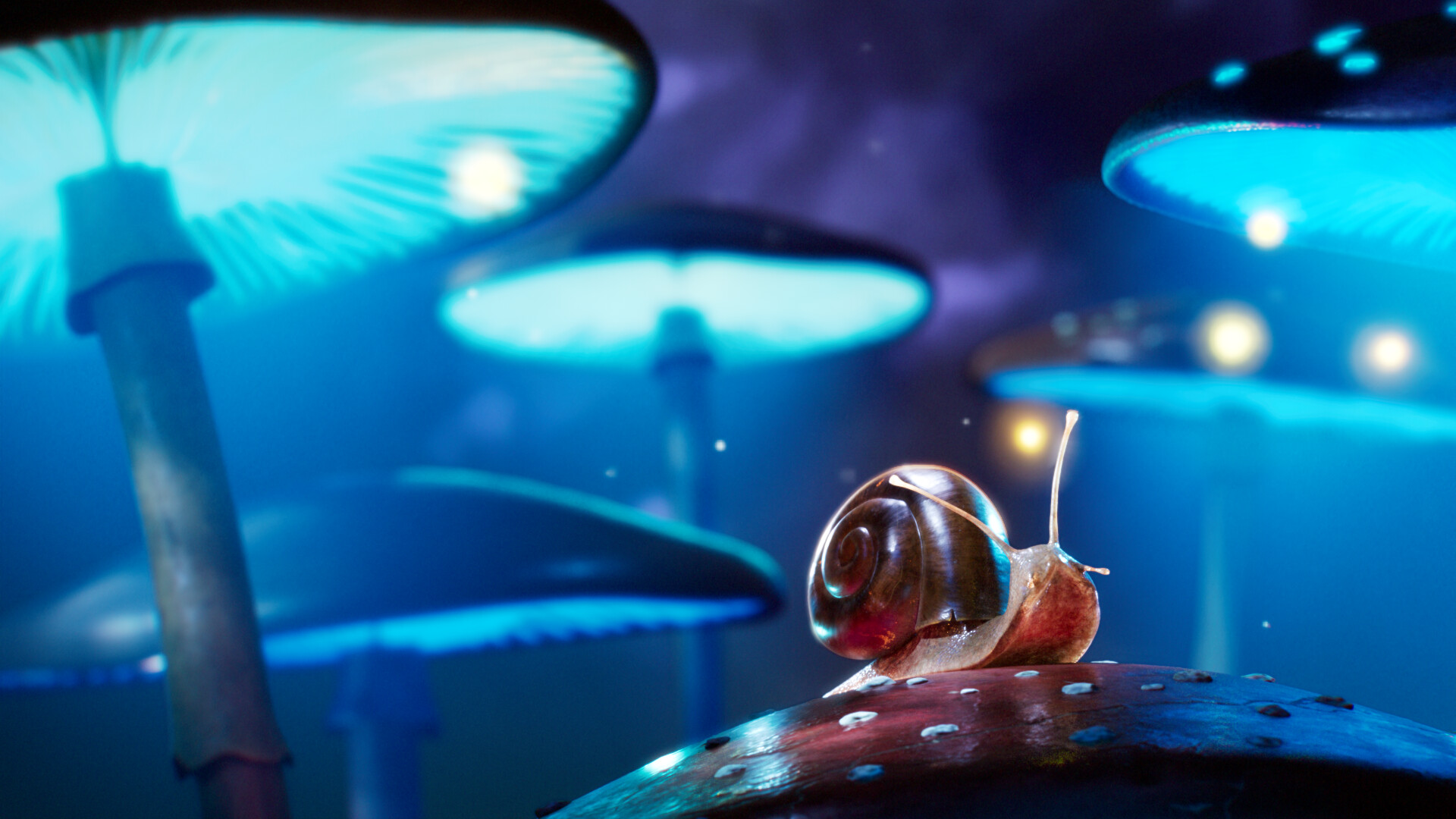 ArtStation - the magical night of Steve the snail