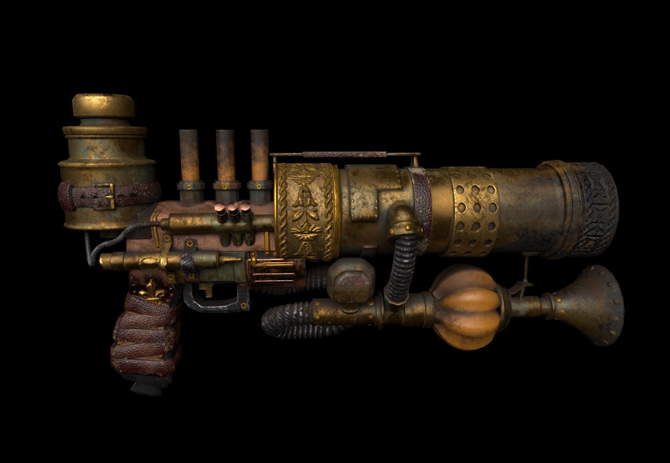 ArtStation - Steampunk Gun