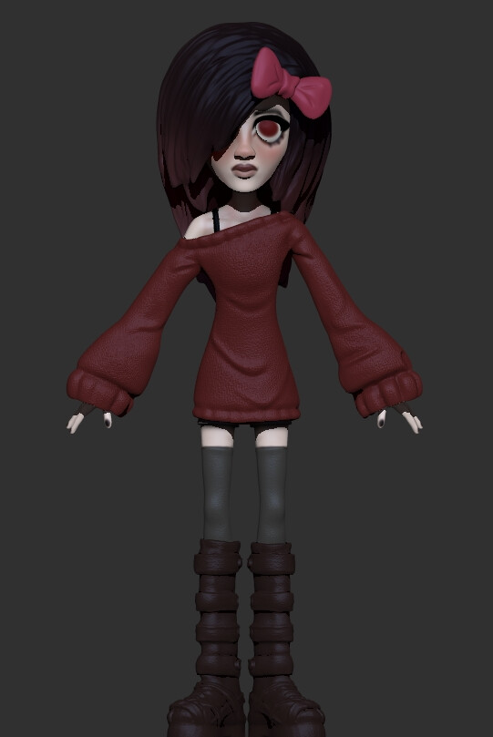 ArtStation - Iris - Protagonist Sculpt, Texture, Animation Cycles