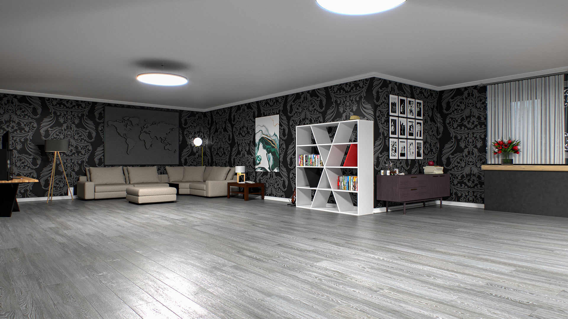 ArtStation - 3d room visual