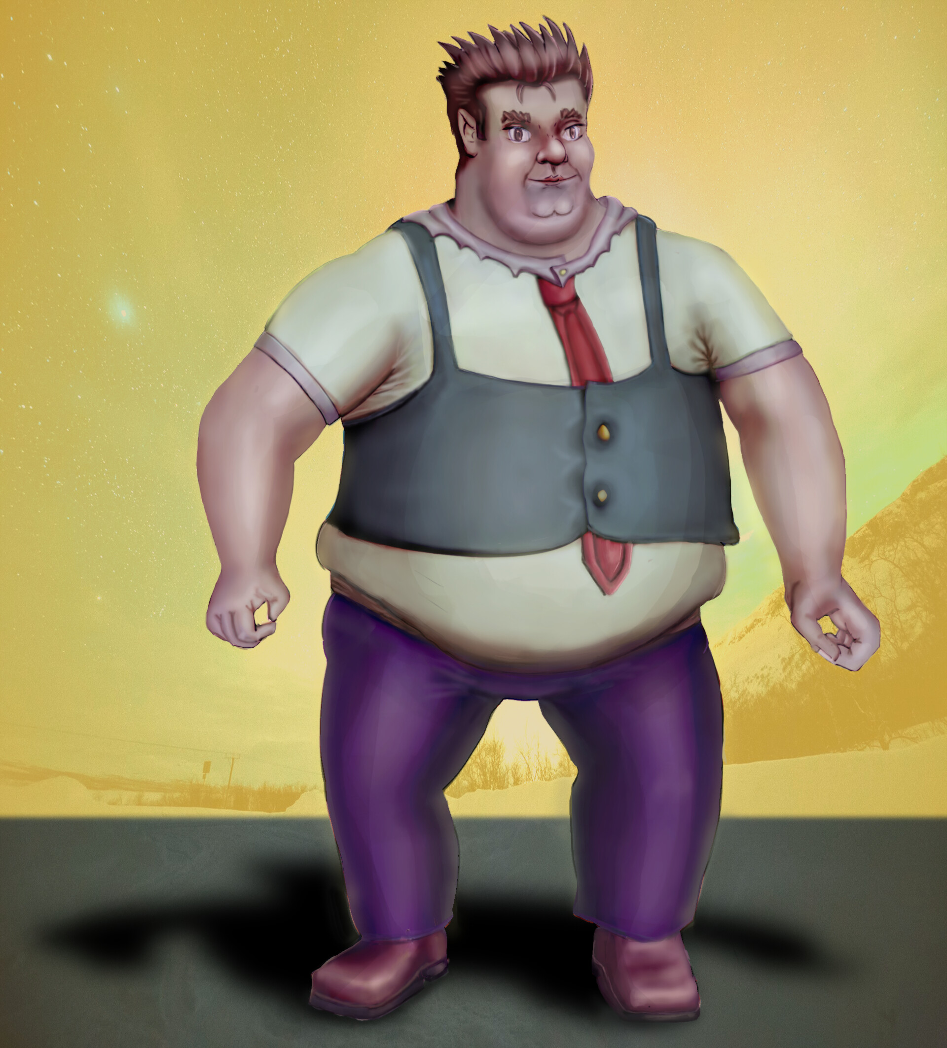 ArtStation - Stylized Fantasy Character – The Confident Merchant