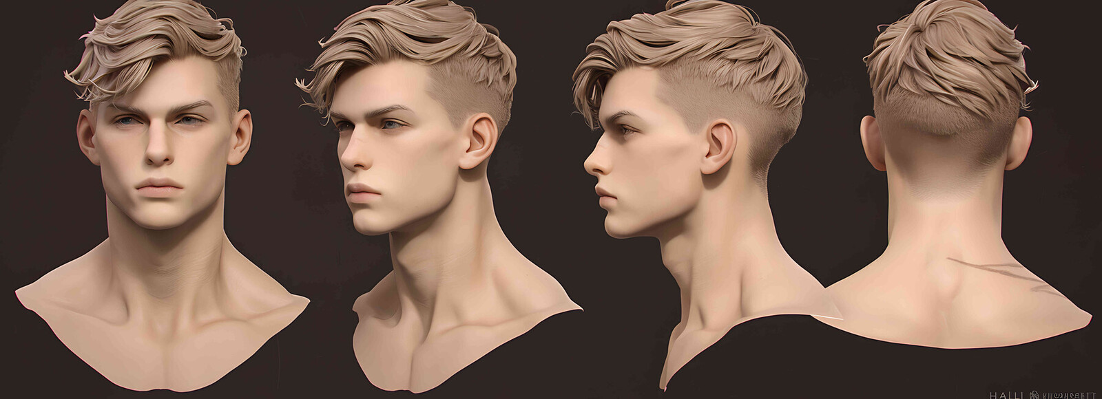 3D Head Sculpt References in 4K - Tika Art - +300 Male Clay Head Sculpt ...