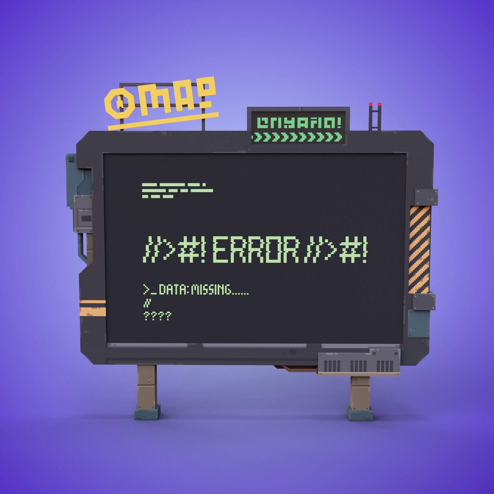 ArtStation - Some tech props in voxel style