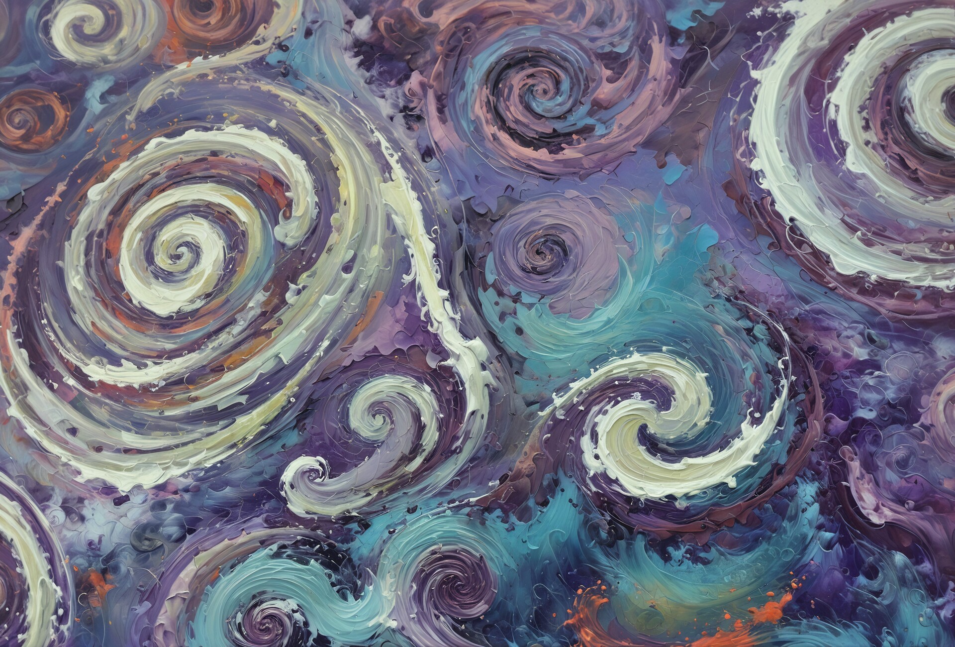 ArtStation - Jupiter`s North pole cyclones