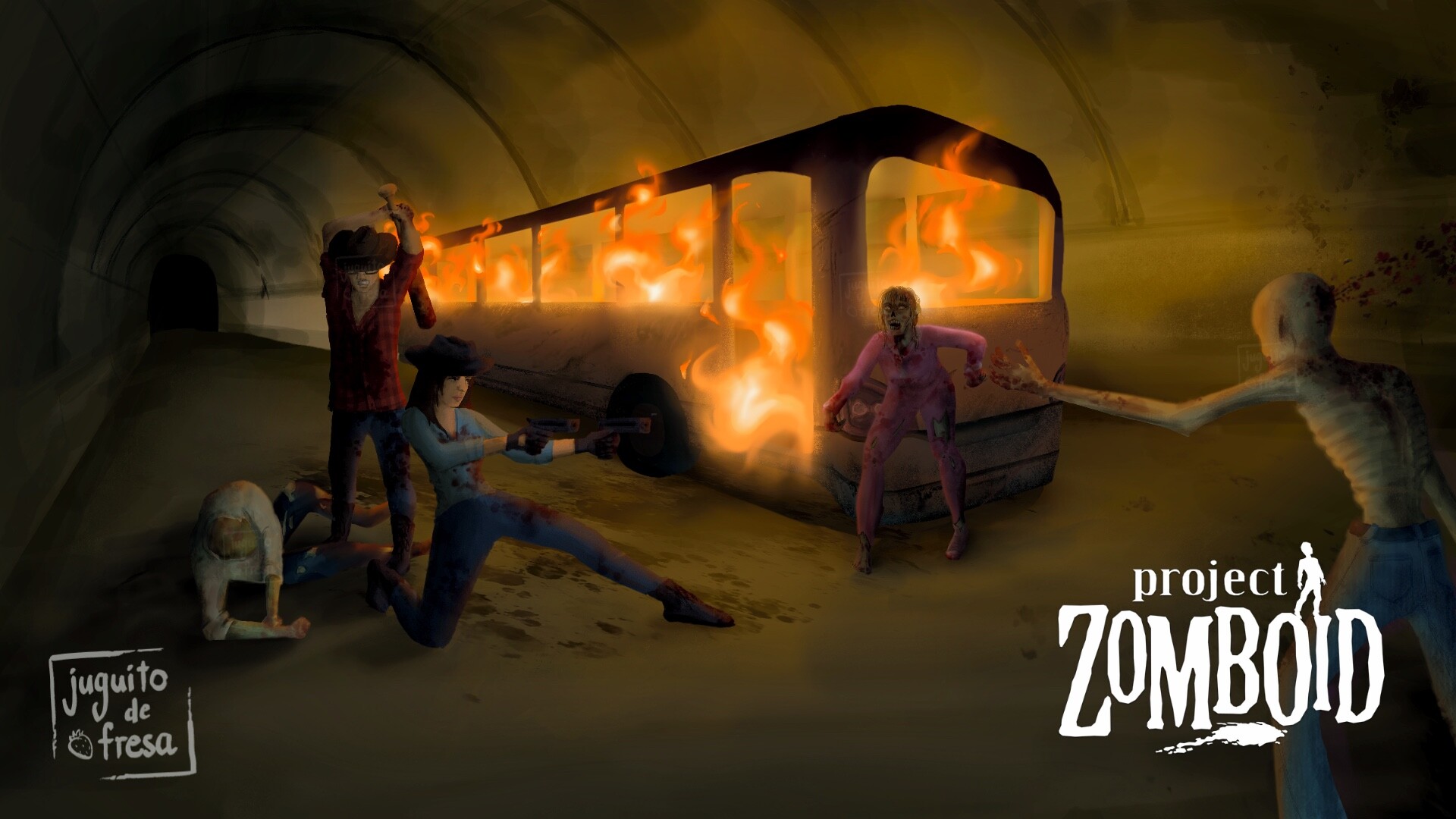 ArtStation - Loading screen: Pronect Zomboid