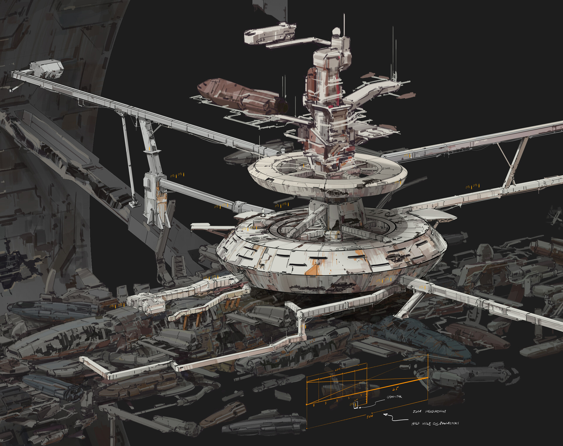 Longque Chen - The Callisto Protocol - Space Ship Junkyard Station