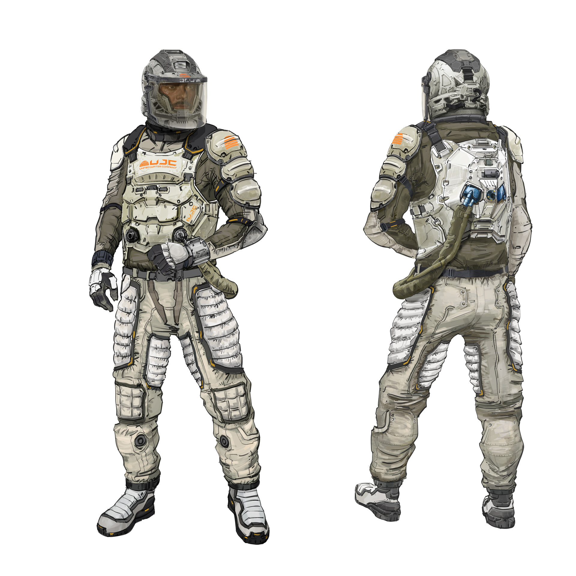 Longque Chen - The Callisto Protocol - Helmet and Guard Suit