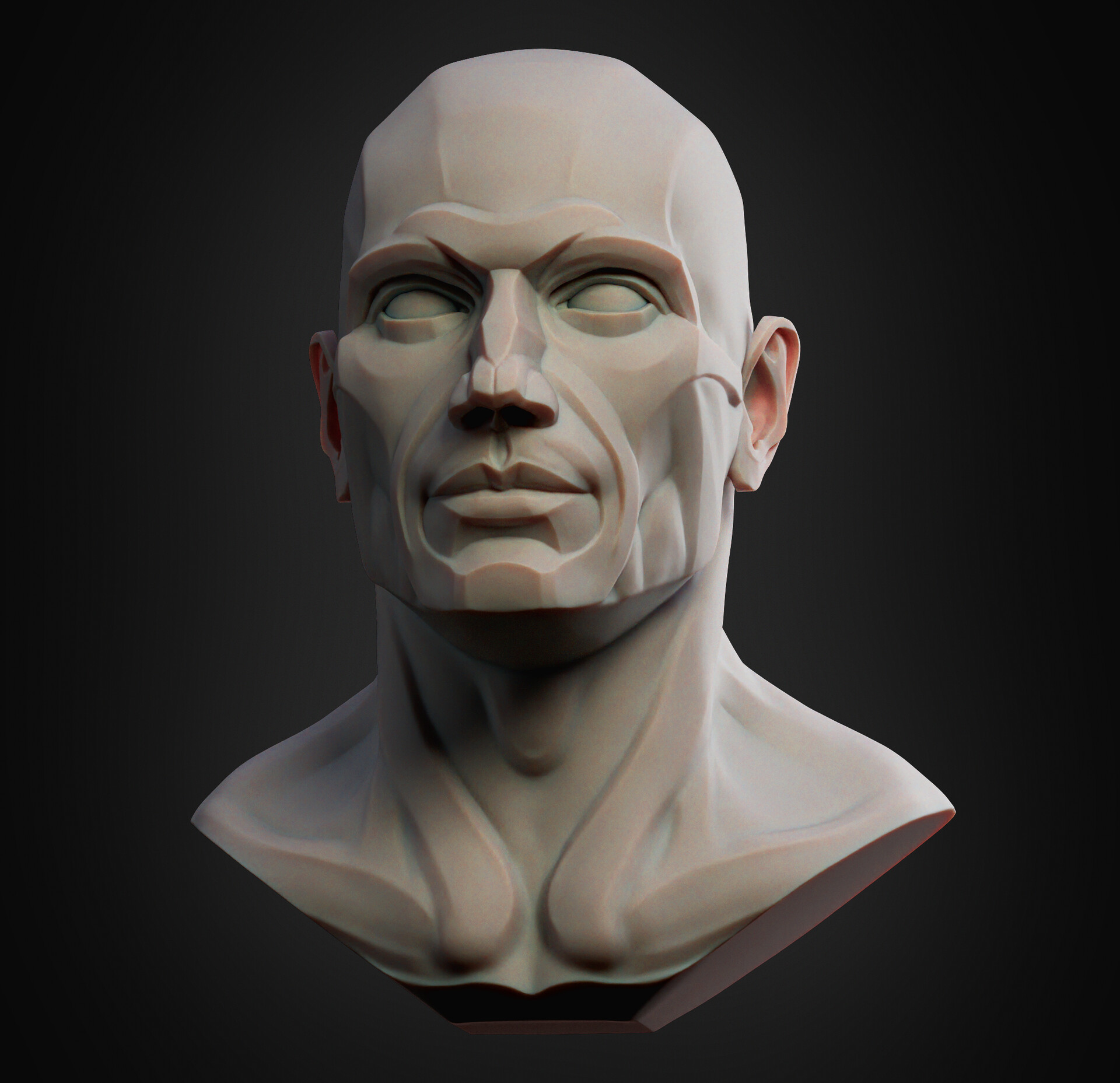 ArtStation - Male Anatomy Face