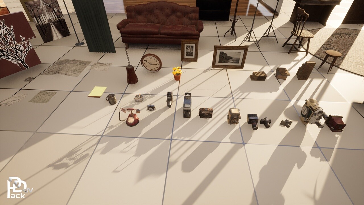 PackDev - Old Photo Studio / 55 Assets