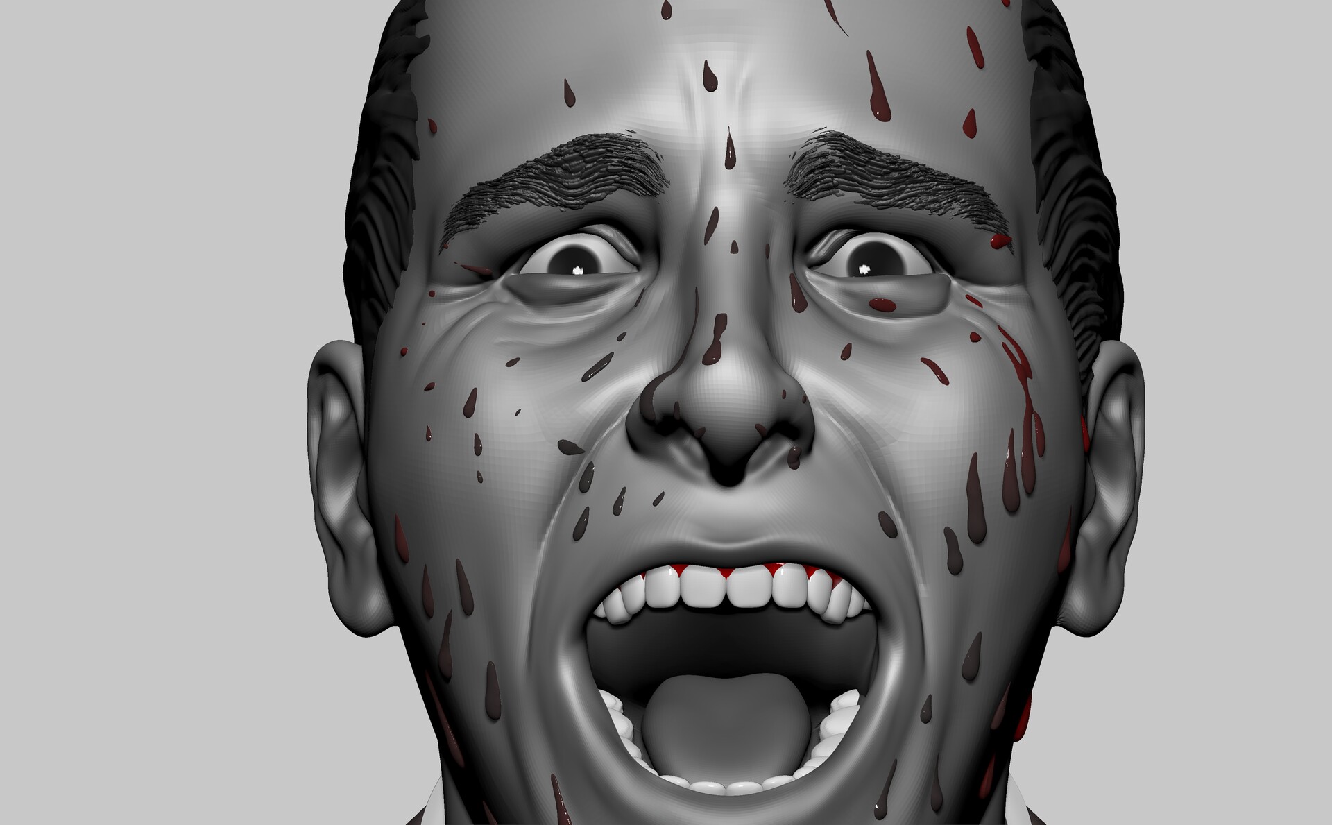 screaming patrick bateman