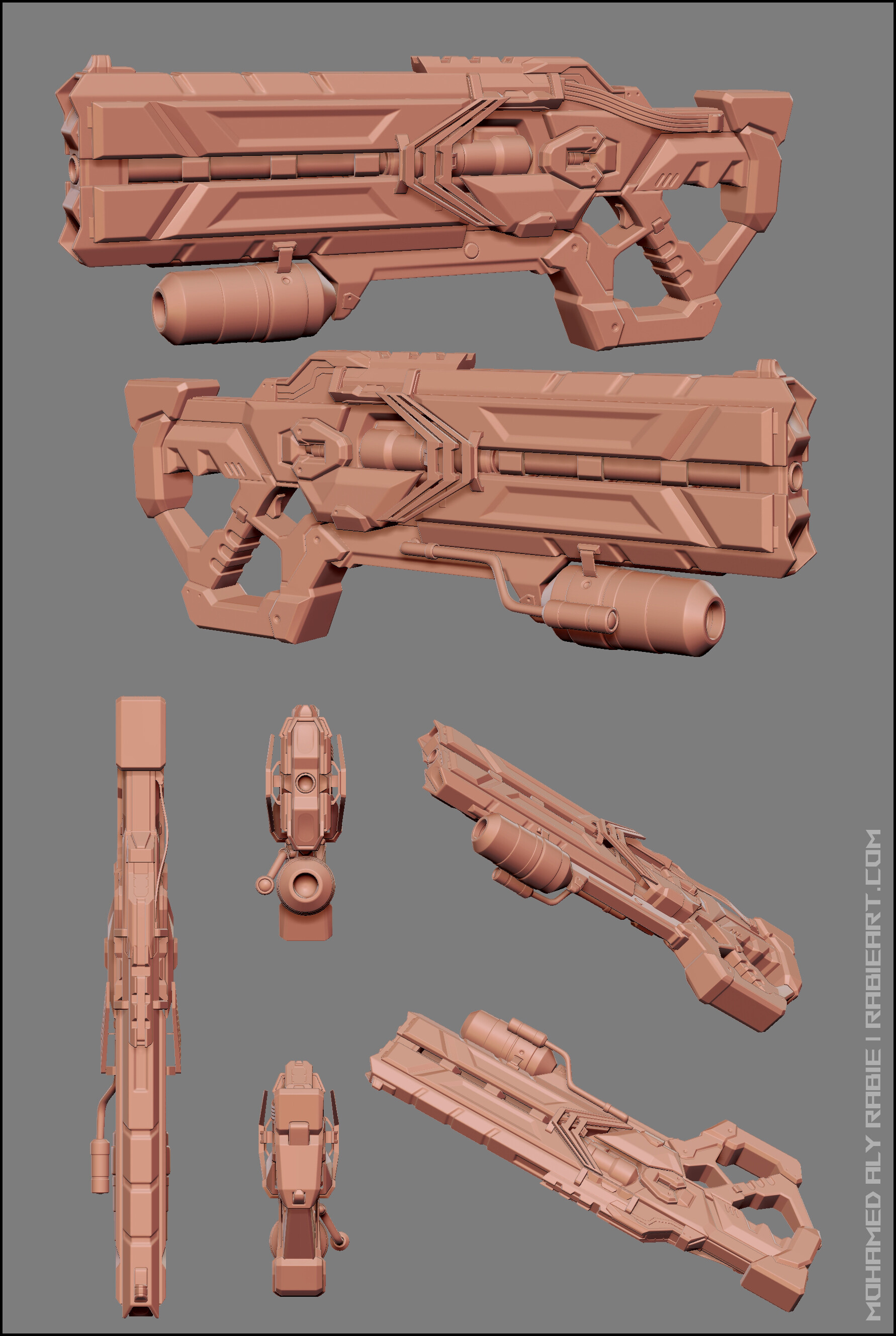 Mohamed Aly Rabie - Overwatch Soldier 76 Gun (Fan art) | Game Model
