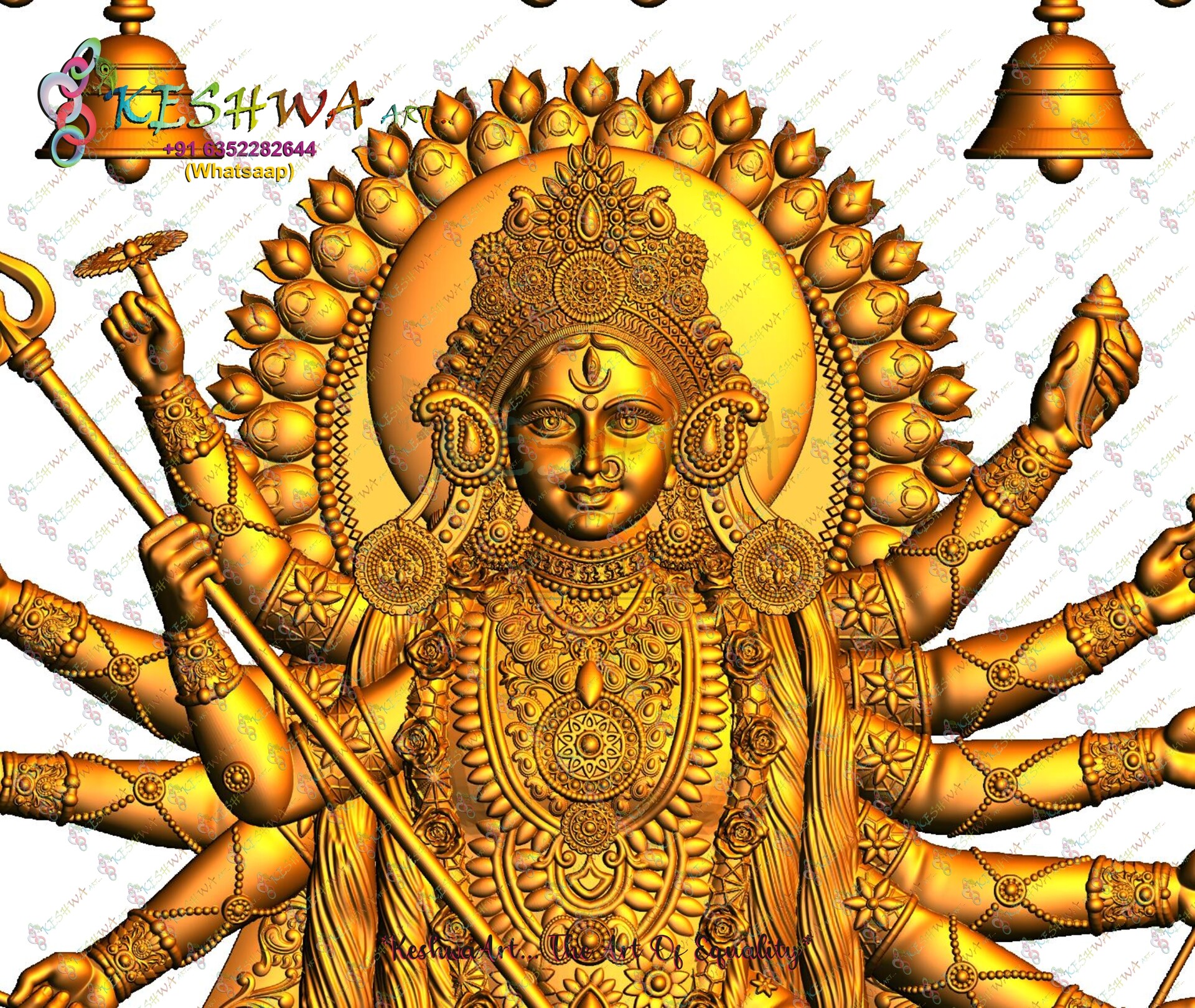 durga mata 3d wallpapers
