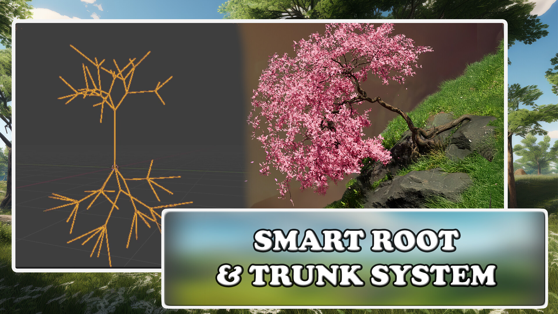 3D Tudor - 3D Trees with Blender Geometry Nodes