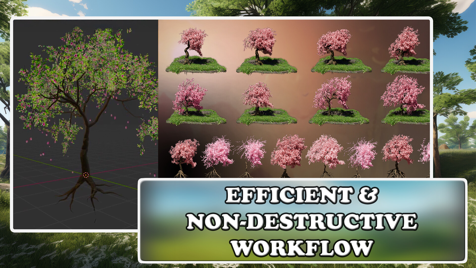 3D Tudor - 3D Trees with Blender Geometry Nodes