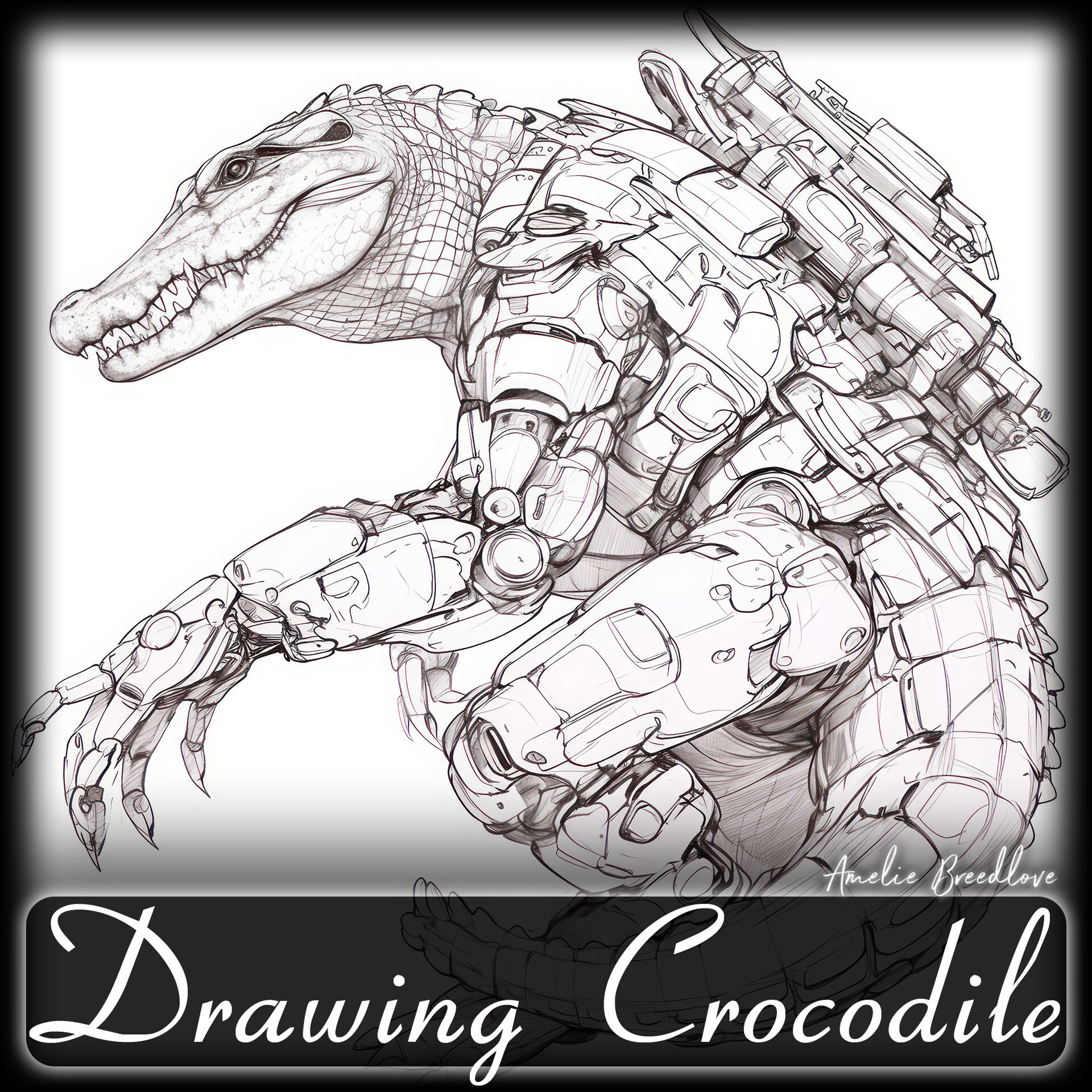 ArtStation - 300 Drawing Crocodile Reference Pack | 4K | v.6