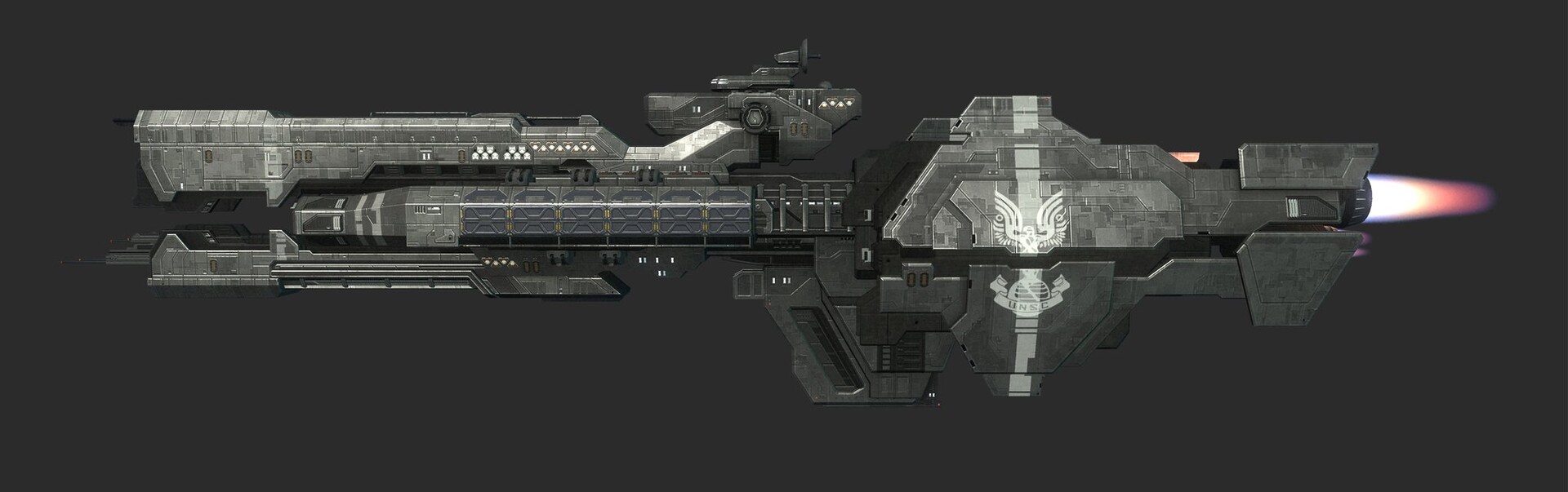 ArtStation - UNSC Frigate
